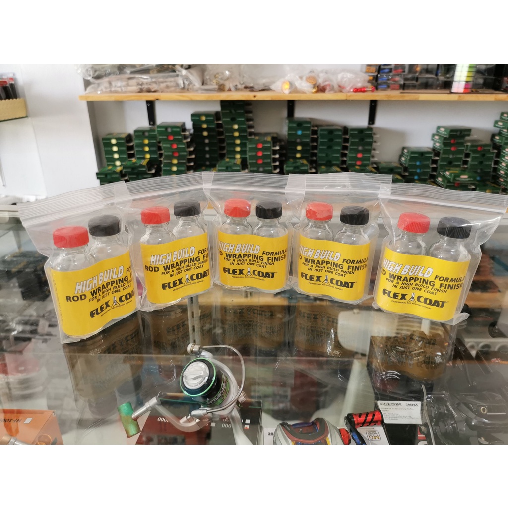 Fishing Rod Coating FLEX COAT Yellow Label Red Black Cap | Shopee Malaysia