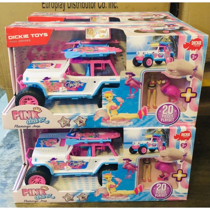 Dickie Toys Flamingo Jeep Playset with Light and Sound, 22cm | Shopee ...