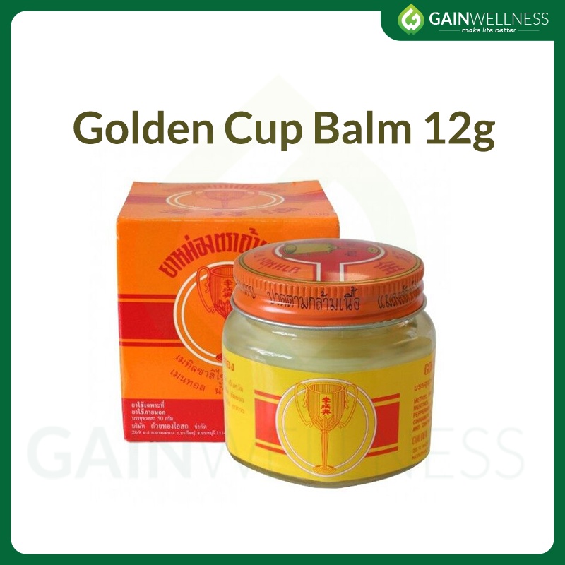 THAILAND GOLDEN CUP BALM HALAL RELIEF BALM 12g MUSCULAR PAIN/HEADACHES ...
