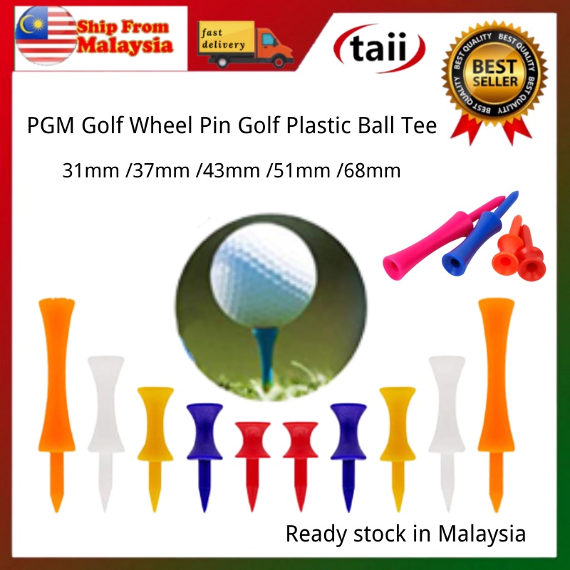 Taii PGM Golf Wheel Pin Golf Plastic Ball Tee / Wooden Tee | Shopee ...