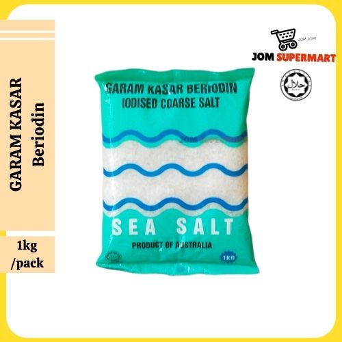 Garam Kasar Beriodin / Iodized Coarse Salt Australia 1kg | Shopee Malaysia