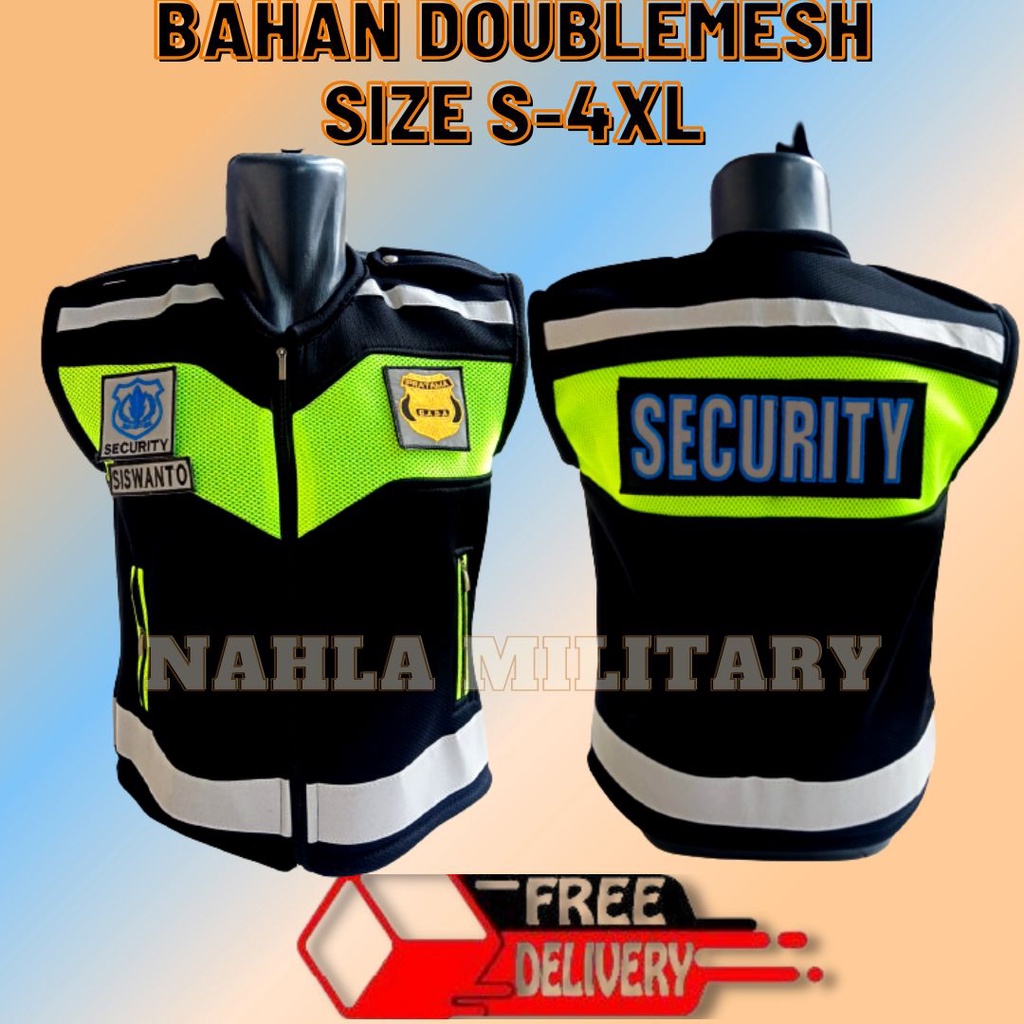 HITAM Latest SECURITY Vest | Latest Security Vest | Thick SECURITY Vest ...