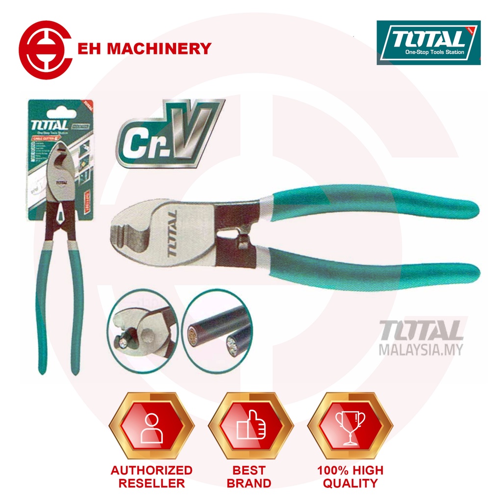 TOTAL CABLE CUTTER/WIRE CUTTER/PLIER/CUTTER THT11581 | Shopee Malaysia