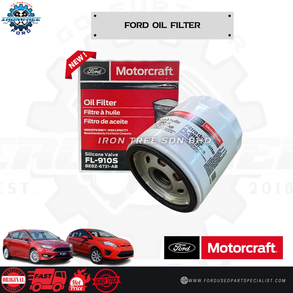 Motorcraft Ford Oil Filter FL-910S for Ford Focus/Fiesta/Kuga >BE8Z-6731-AB