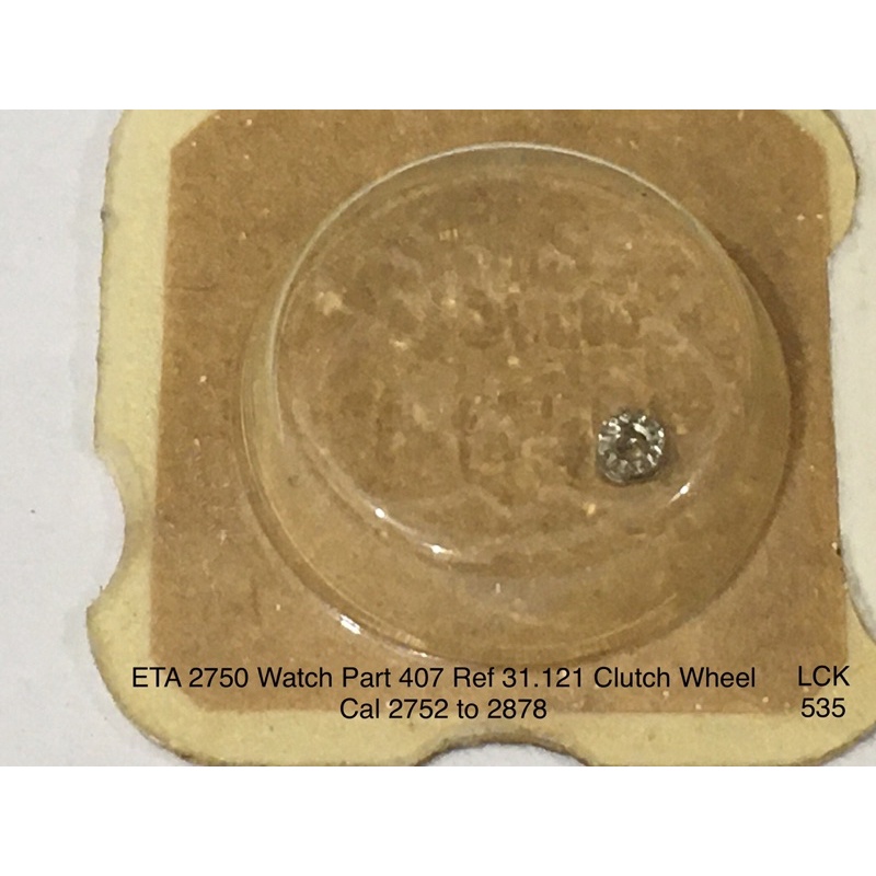 Eta 2750 Watch Part 407 Ref 31.121 Clutch Wheel Cal 2750-2878/Watch ...