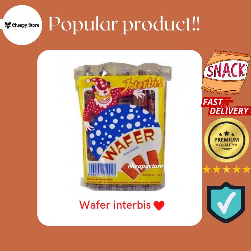 Interbis chocolate wafer contains 10 (Ice Bread) | Shopee Malaysia
