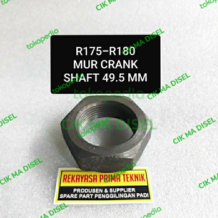 R175 R180 NUT CRANK SHAFT ASKRUK ASKREK Diesel MOLEN DONGFENG 8 HP ...