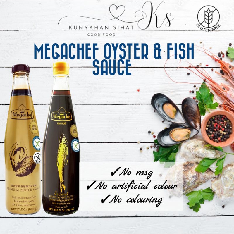 CODE YR [GLUTEN FREE] PREMIUM Sos Ikan Megachef / Fish Sauce / oyster ...