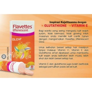 Flavettes Effervescent Vitamin C Glow/ Glamz/ H-drate 1000MG (15's/ 30 ...