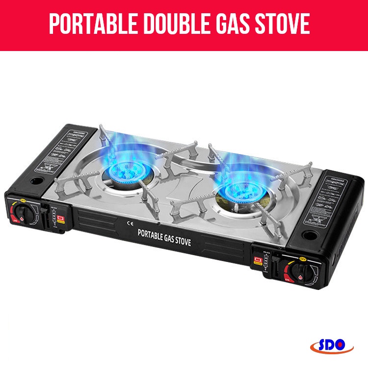 YANCHUAN Portable Double Gas Stove | Shopee Malaysia