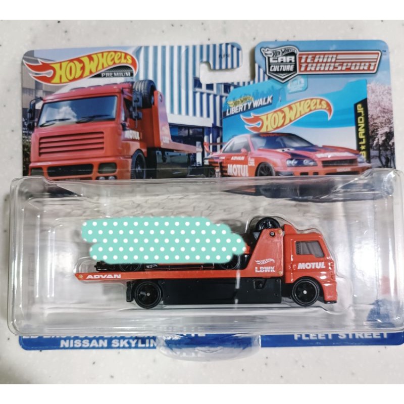 Hot Wheels Fleet Street Lorry Motul LBWK Advan Team Transport Lorry ...