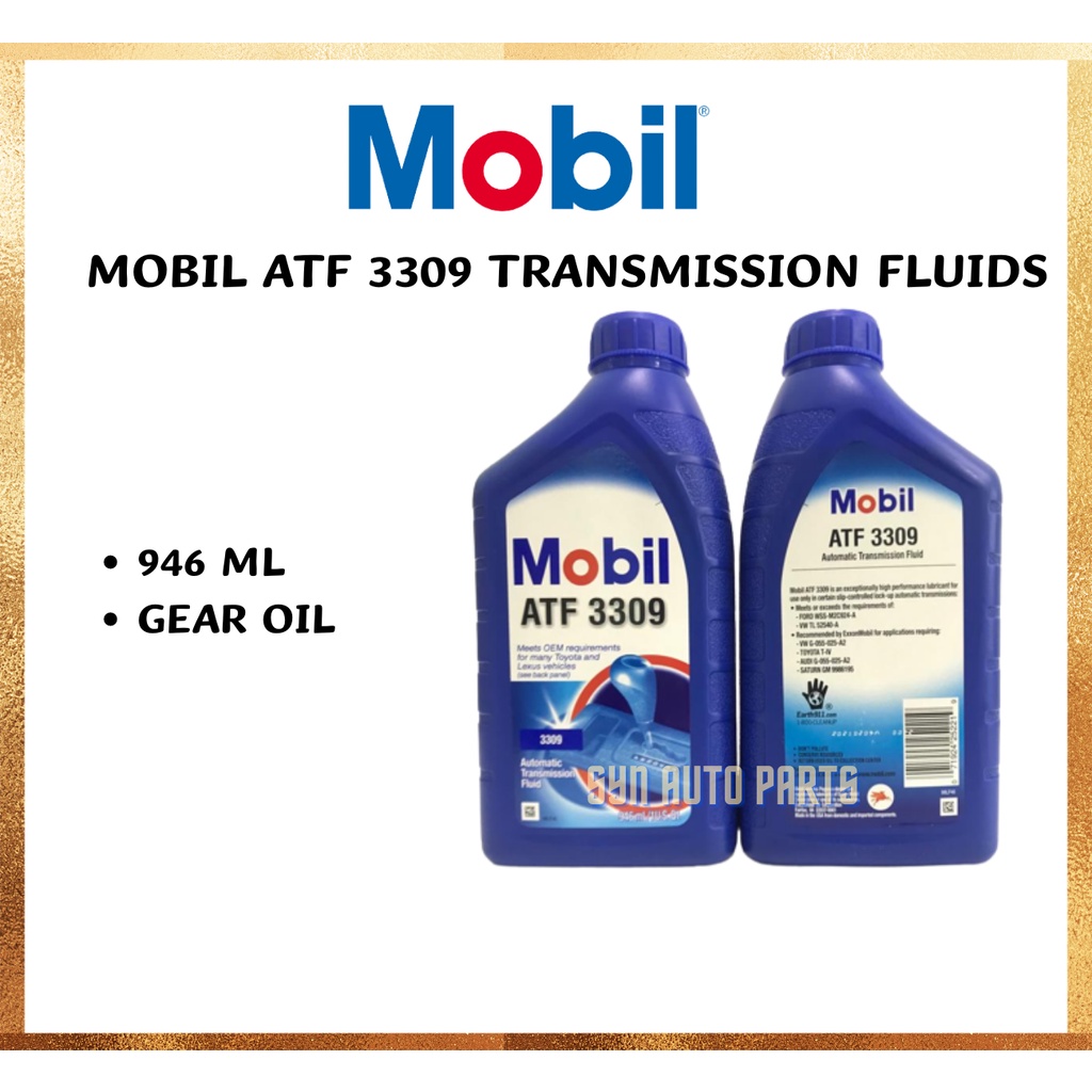 MOBIL ATF 3309 Transmission Fluids [946ML] | Shopee Malaysia