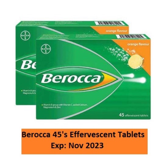Berocca Effervescent Vitamin C with B Complex 45's | Shopee Malaysia