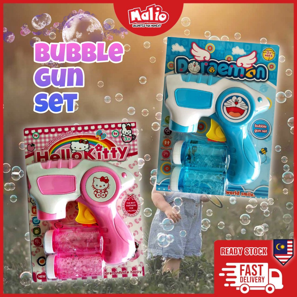 MALIO Hello Kitty & Doreamon Unicorn Bubble Gun Set Children Infinite ...