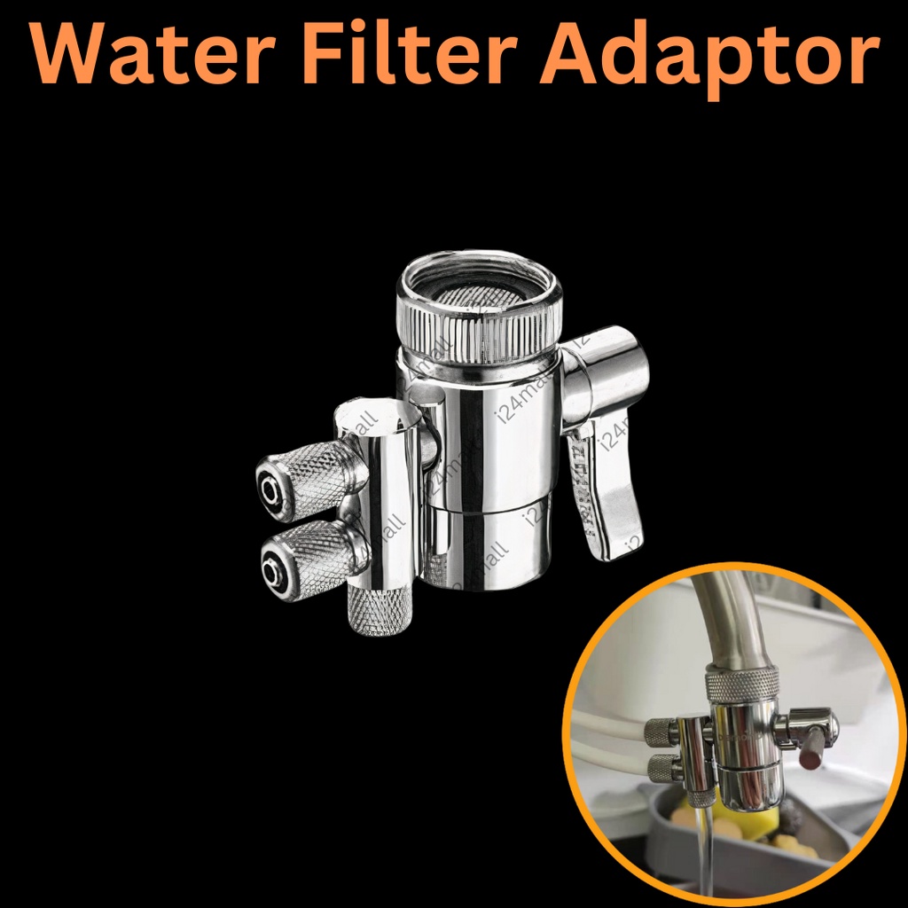 3/8" 2 Way Water Filter Diverter Valve / Water Filter Faucet Adaptor ...