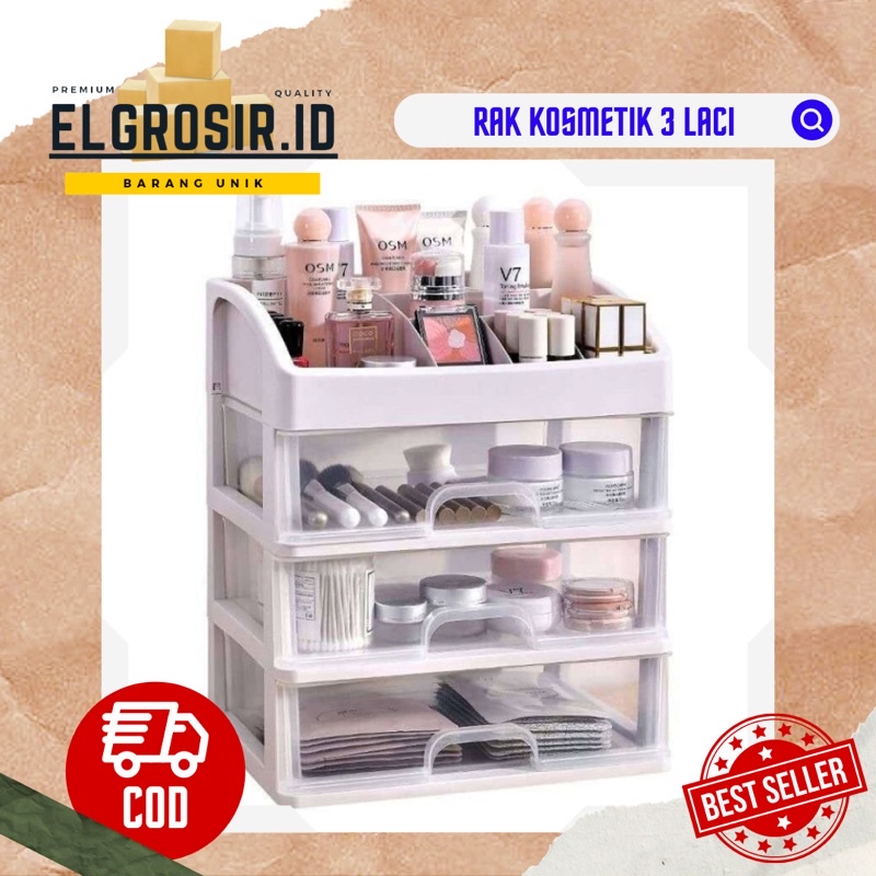 Cosmetic Rack 3 Drawers Cosmetic Shelf / storage BOX / Shelf / multi ...