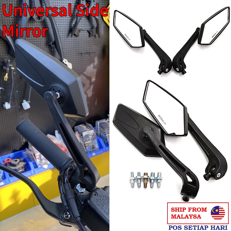 Universal Side Mirror motorcycle - cermin sisi motor - side mirror ...