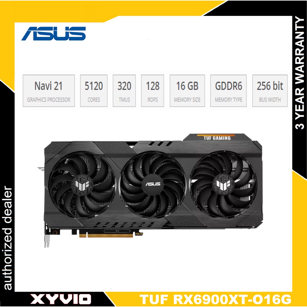 ASUS TUF RX6900XT 16GB GDDR6 GAMING OC EDITION GRAPHIC CARD (TUF ...