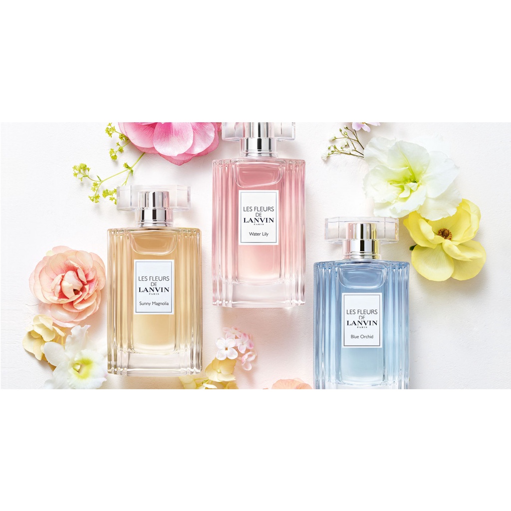 LANVIN Perfume Les Fleurs De Lanvin Blue Orchid Water Lily 100% ...