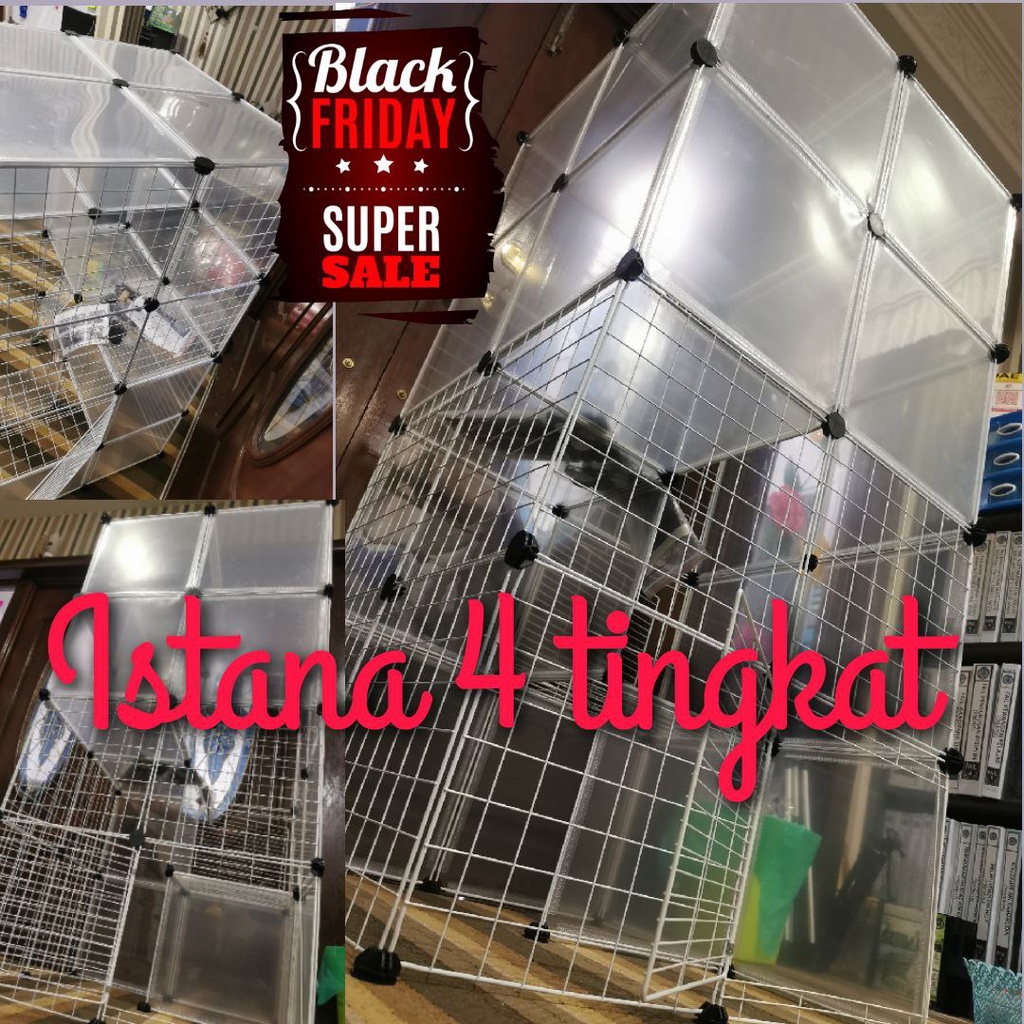 [FREE GIFT] DIY Sangkar Kucing Besar Viral I Cat Dog Rabbit Metal iron ...