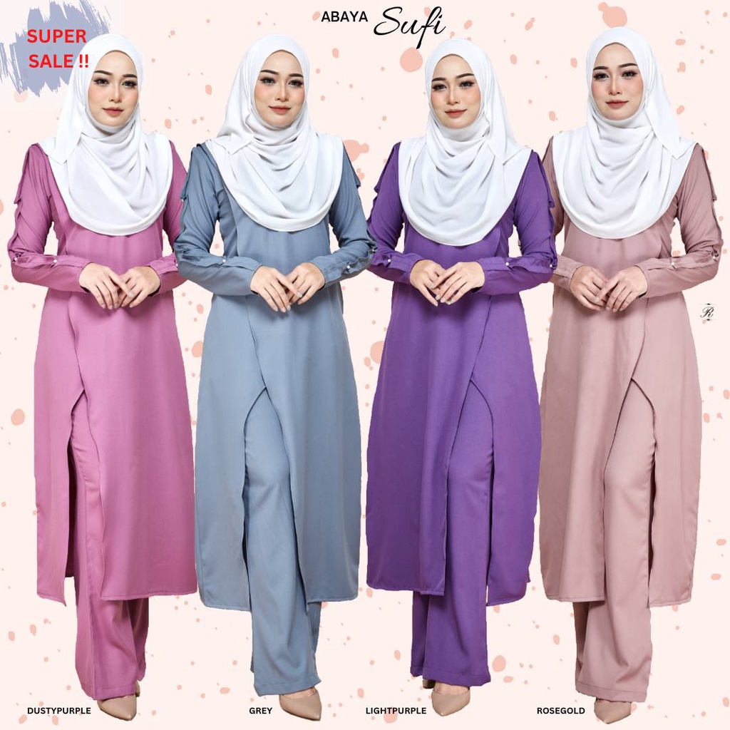 SUFI SUIT SELUAR LABUH UMRAH JUBAH SELUAR SIZE S-3XL | Shopee Malaysia