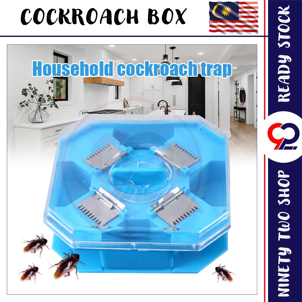 Reuseable Cockroach Trap Box Non-Toxic Insert Killer Catcher Lizard ...