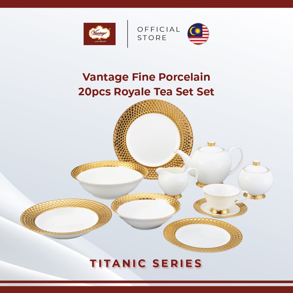 Vantage Royale 20pcs Titanic Tea Set | Shopee Malaysia