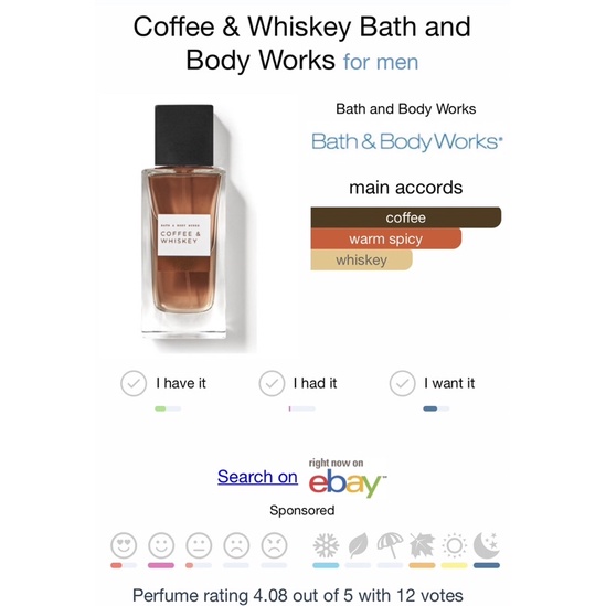 Original 💯 Bath and Body Works Coffee & Whiskey decant / sample / travel spray | Shopee Malaysia