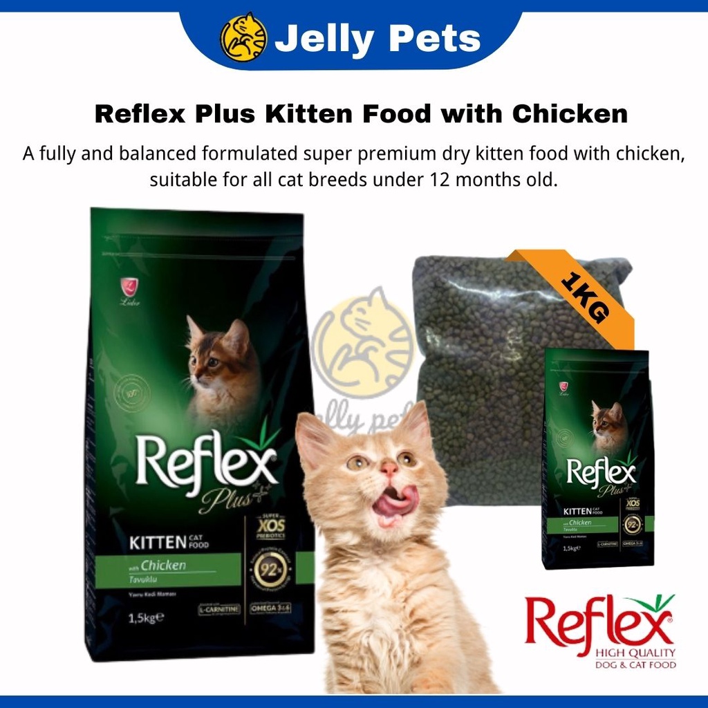 Reflex Plus Repack 1kg (Kitten Chicken/ Salmon/ Lamb & Rice/ Adult ...