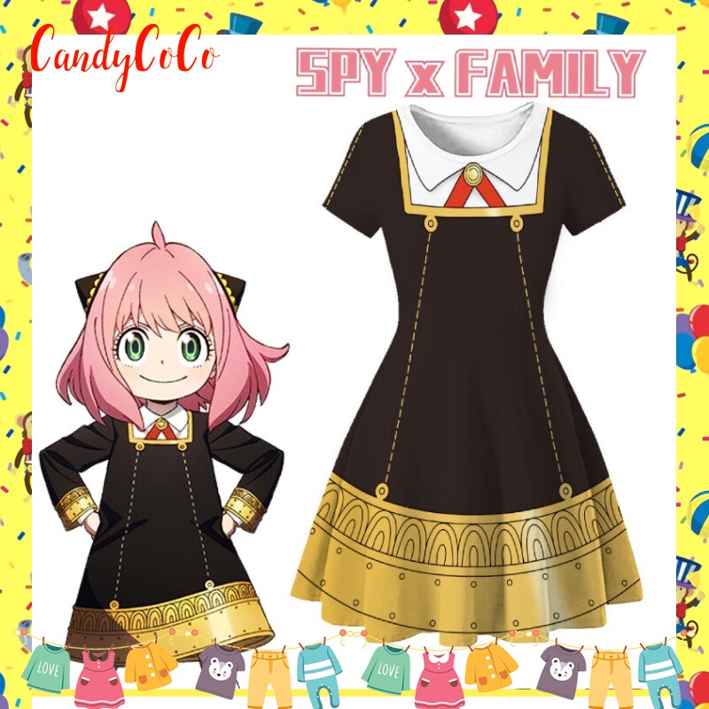 Spy X Family Cosplay Costume Anya Forger Dress Princess Costume ...