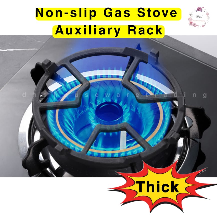 🇲🇾 Thick Non-slip Cast Iron Gas Stove Pot Rack Holder 4/5 Claw Milk Pot ...