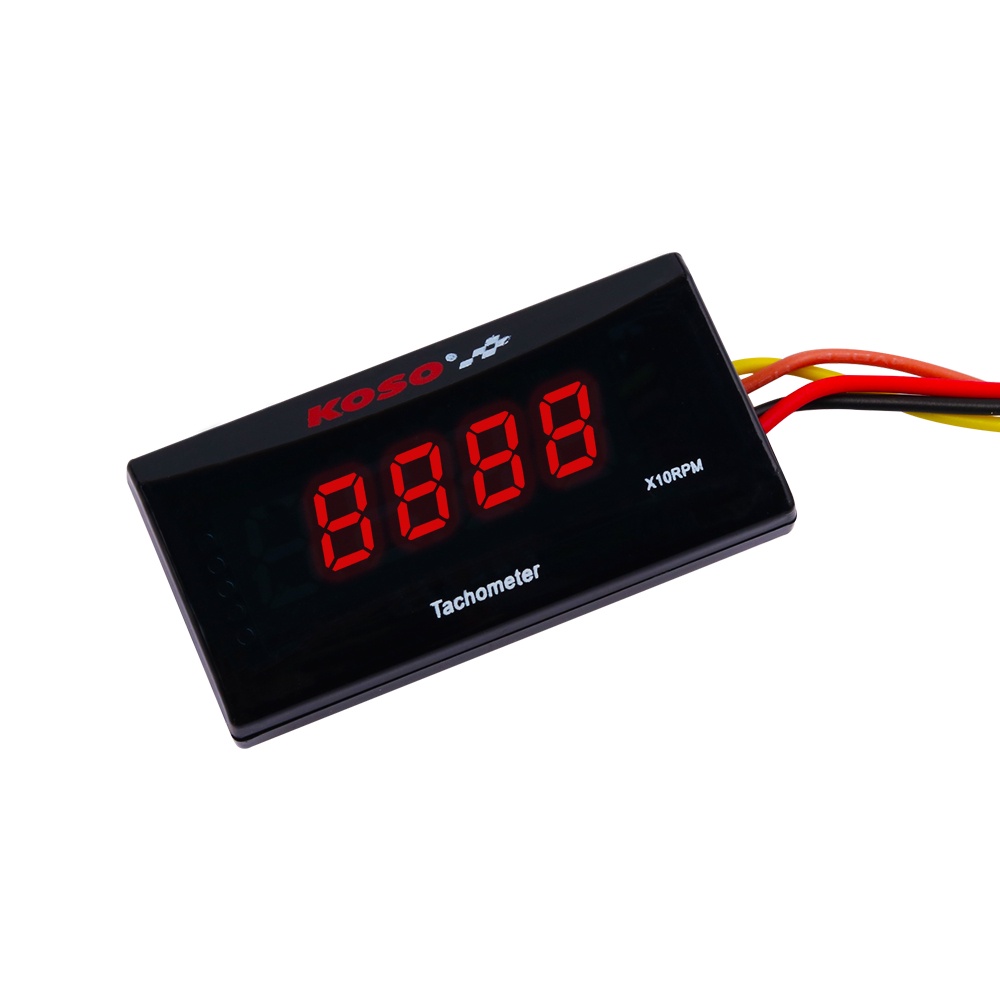Koso Mini RPM Meter Digital LCD Display Engine Tachometer Gauge Racing ...