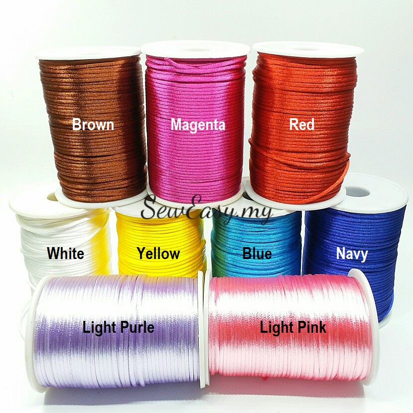 2.5mm Chinese Knot Cord #5 / Nylon Braided Cord | Shopee Malaysia