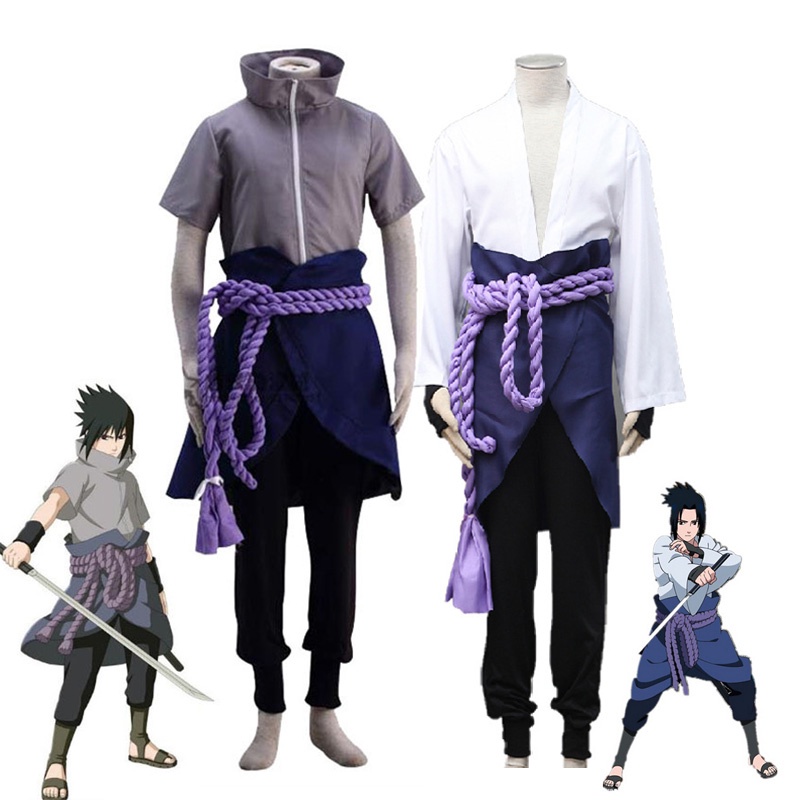 Anime Cosplay Sasuke Suit Costume Halloween Cosplay Shoes Comic Uchiha ...