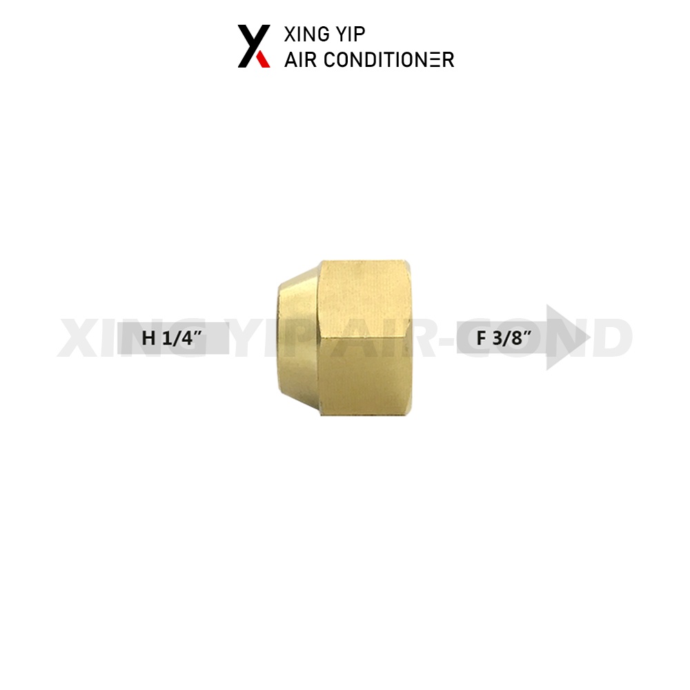 Copper Reducer Flare Nut / Reducer Flare Union / Air Cond Nut Tembaga ...