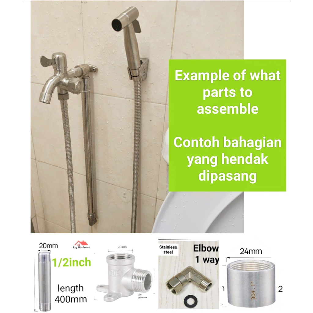 Stainless Steel 304 DN15 1/2''inch inci Elbow Socket Nipple Tee Union ...