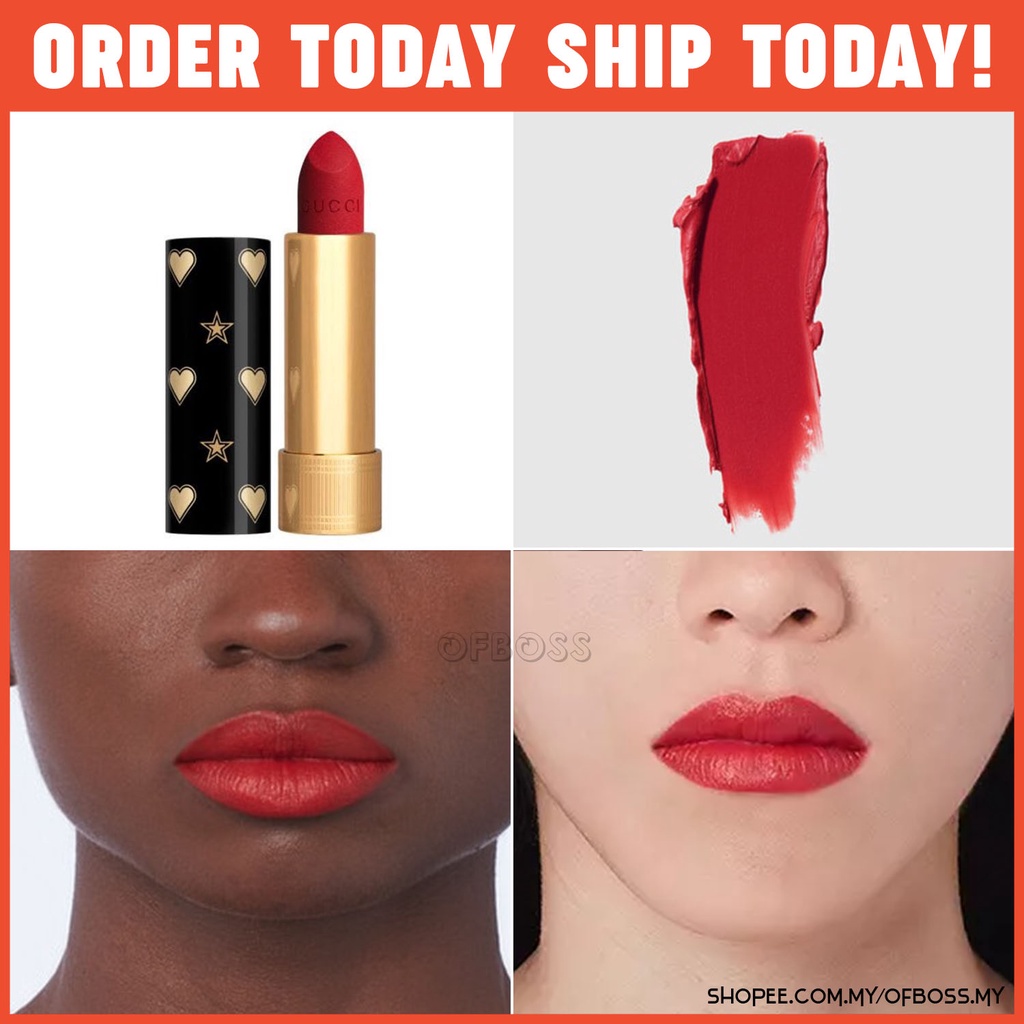 GUCCI ROUGE A LEVRES MATTE (LIMITED EDITION- LOVE/STAR) LIPSTICK-217 ...
