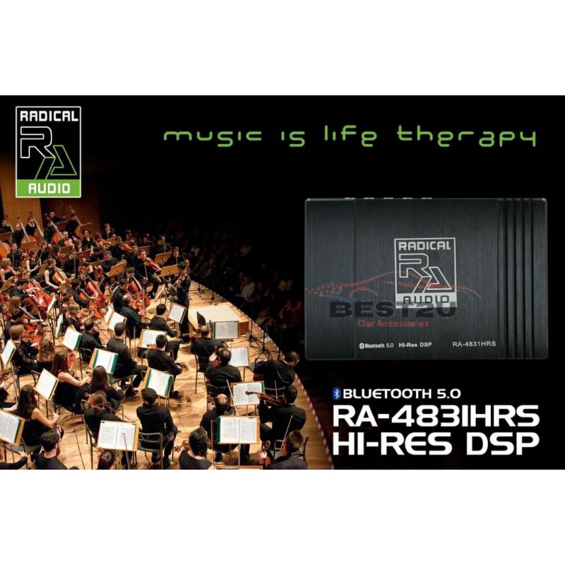 GERMANY RADICAL AUDIO 100% Original RA-4831HRS 4 Channel HI-RES Power DSP Amplifier 31 Bands EQ ...