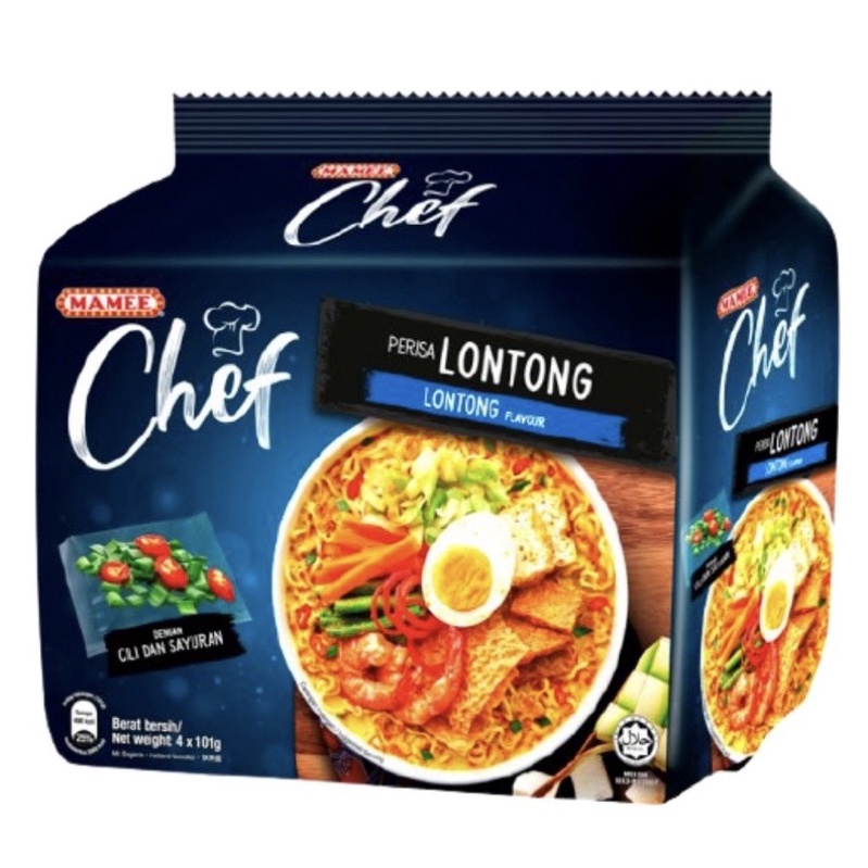 Mamee Chef Instant Noodles Curry Laksa/ Tomyam/ Spicy Chicken Shitake ...