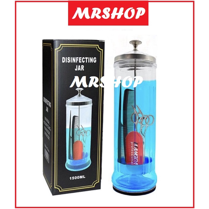 Barber Disinfectant Jar Comb Disinfectant Jar, Glass Disinfecting Jar ...