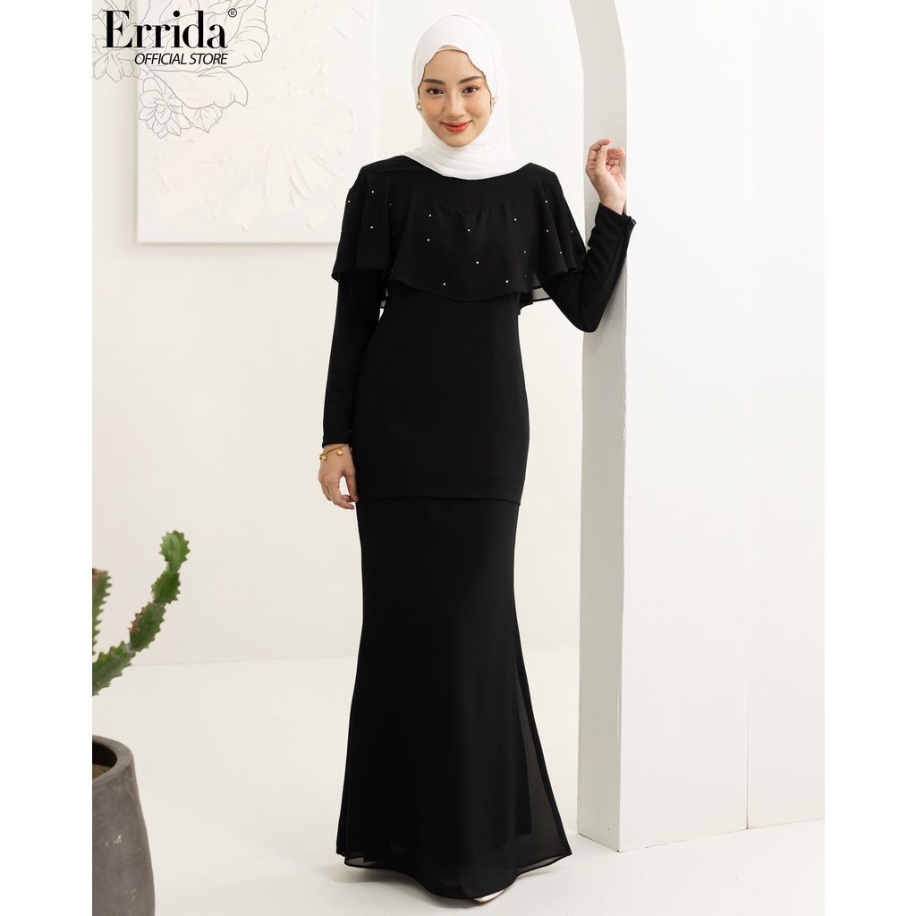 ERRIDA Kurung Ruffle Cape Rosalie | Shopee Malaysia