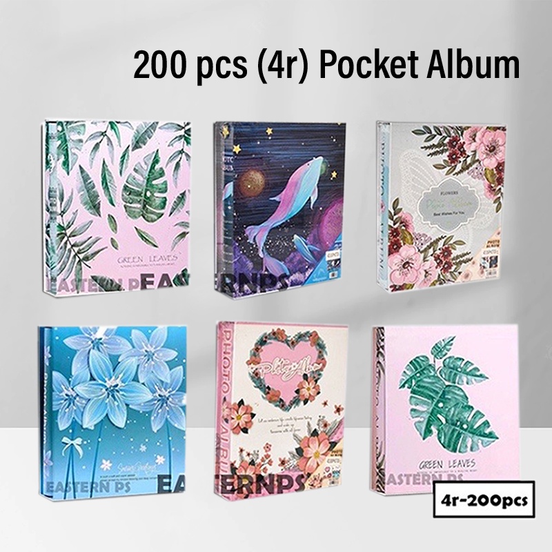 4R Photo Album(200pcs)/ pocket Album Gambar 4R with Cover Box/Album ...