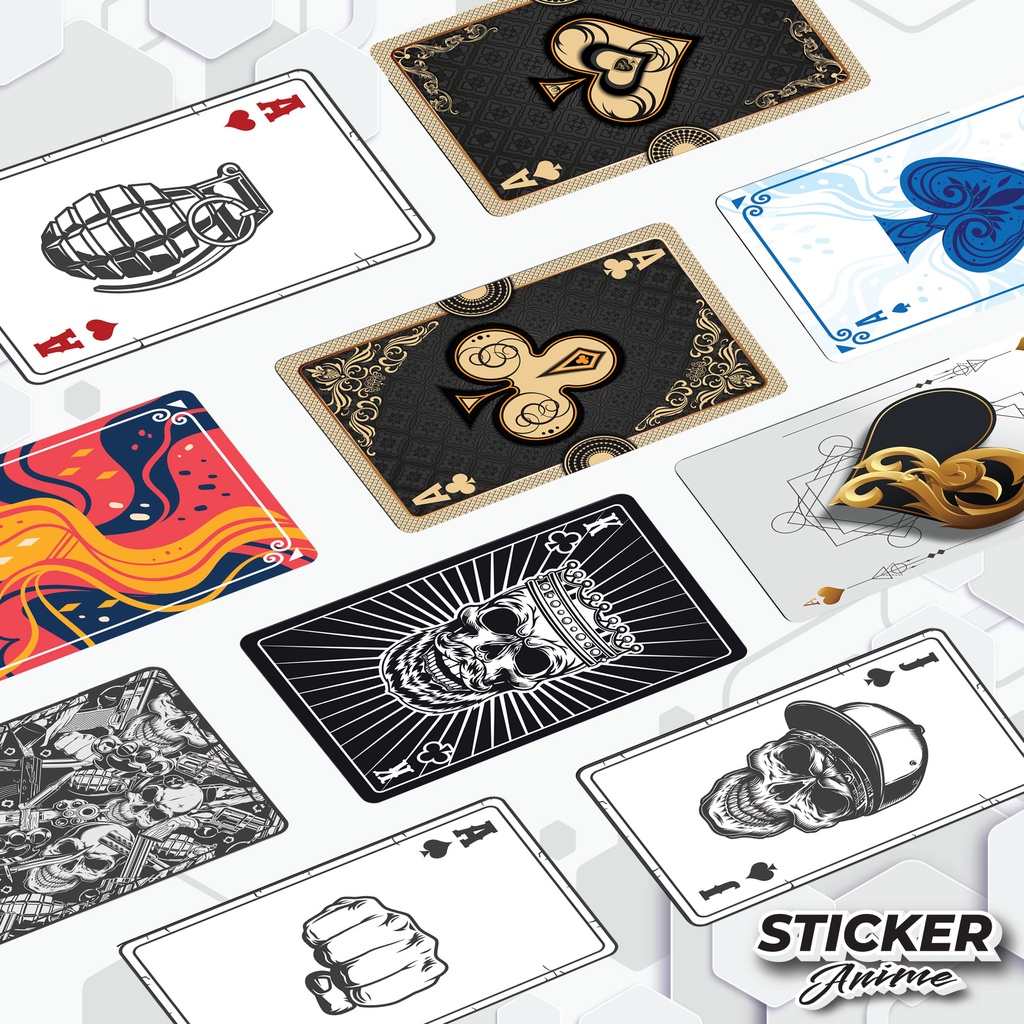 Sticker Anime Poker Stiker Card Cover Touch n Go Access MRT LRT ATM ...