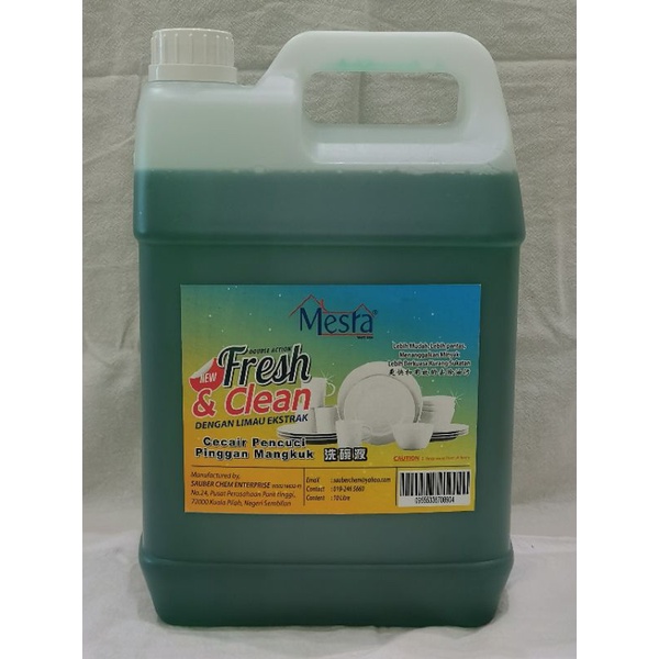 Mesra Fresh & Clean Dishwashing Liquid 5L | Shopee Malaysia