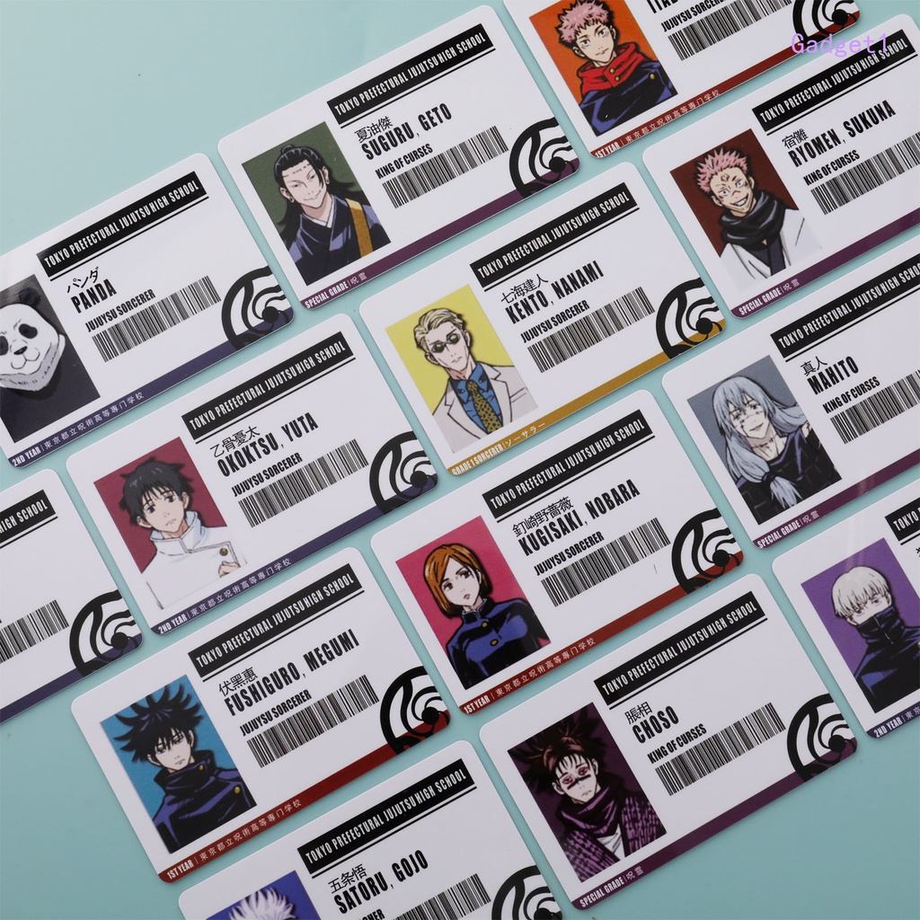 Jujutsu Kaisen Anime Character School ID Cards Series Photocard ...