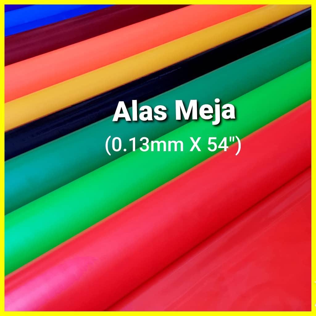 Plastik Alas Meja Warna/Alas Meja PVC Berwarna Plain (0.13mm) 电光色胶布 ...