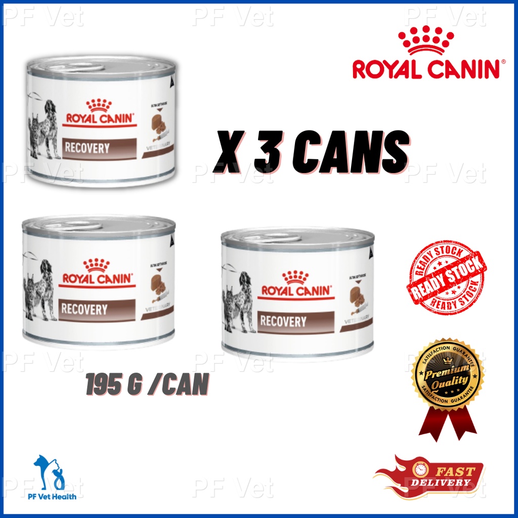 3 CANS | Royal Canin Recovery Can Food 195g | Dogs& Cats | Soft food ...