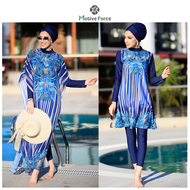 Muslimah Swimsuit Suit Plus Size (3 Pcs) | Shopee Malaysia