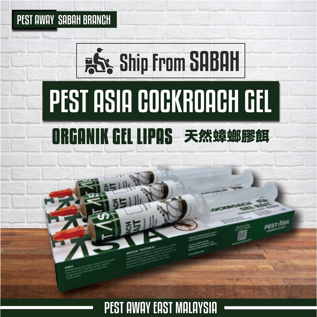 Ubat Lipas Gel Eko Pest Asia Eco Gel Bait Cockroach 天然蟑螂胶饵 (SHIP FROM ...