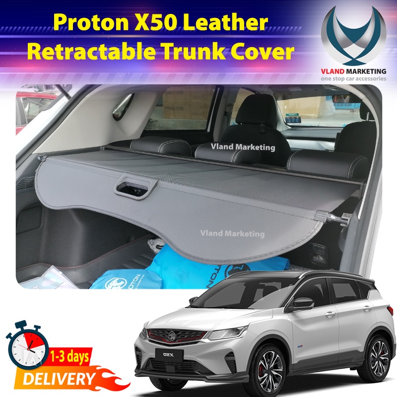Proton X50 Leather Retractable Trunk Cover Rear Cargo Boot Shade ...